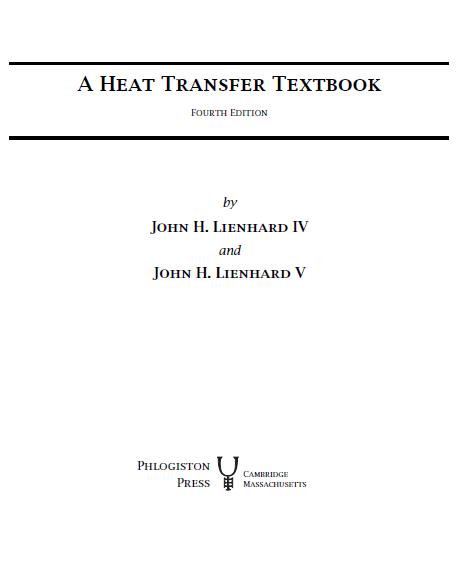 A Heat Transfer Textbook Fourth Edition (Dover Civil and Mechanical ...